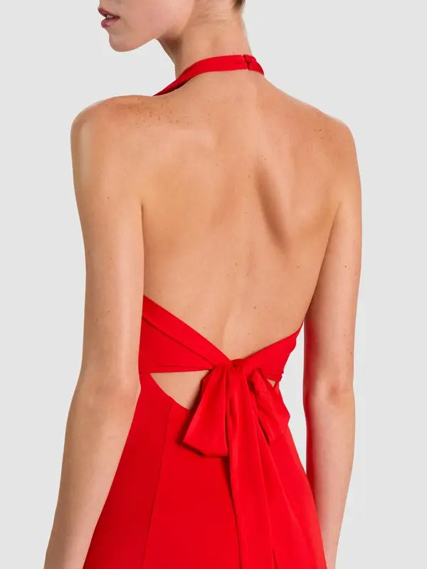 Alice + Olivia Tinley Tie Back Maxi Dress