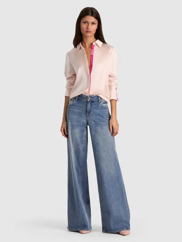 Alice + Olivia Willa Silk Blouse