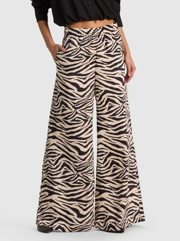Alice + Olivia Keegan Pull On Wide Leg Pant