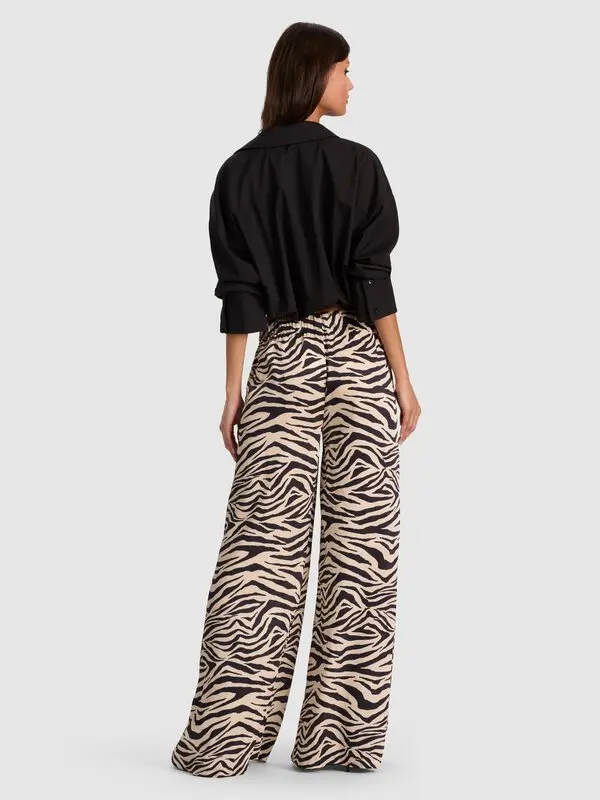 Alice + Olivia Keegan Pull On Wide Leg Pant