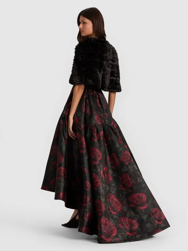 Alice + Olivia Deirdre Faux Fur Capelet