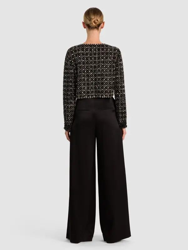 Alice + Olivia Kidman Embellished Cropped Jacket