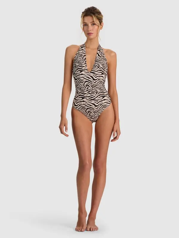 Alice + Olivia A+o X Pq Swim Delilah Cross Front One-piece