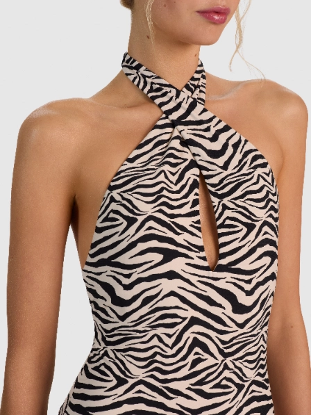 Alice + Olivia A+o X Pq Swim Delilah Cross Front One-piece