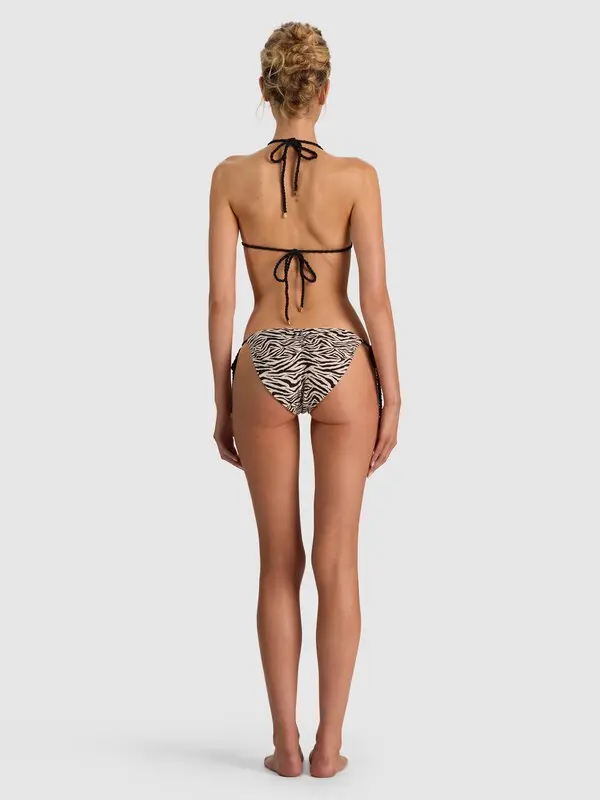 Alice + Olivia A+o X Pq Swim Sloane Reversible Rope Triangle Top