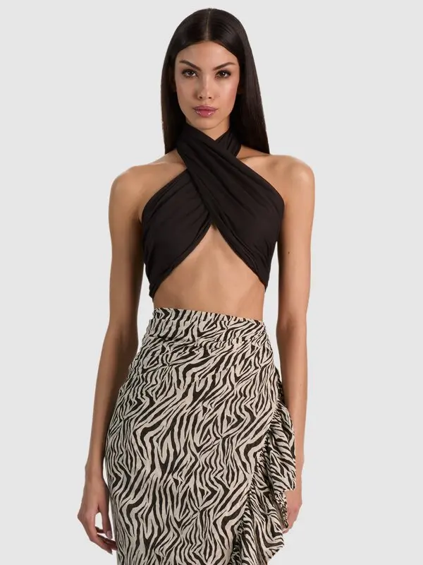 Alice + Olivia A+o X Coniglio Palm Beach Stacey Top