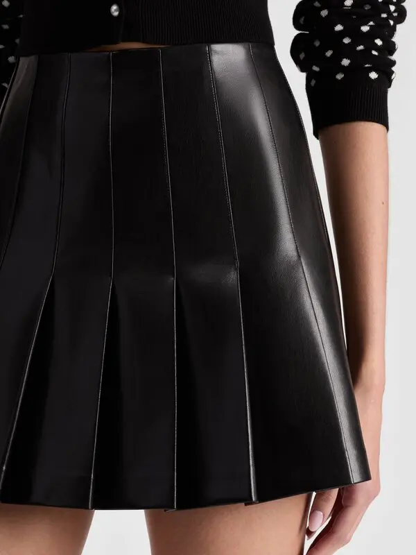 Alice + Olivia Carter Vegan Mini Skirt