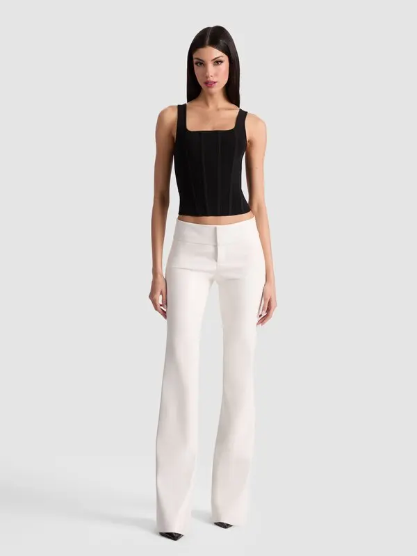 Alice + Olivia Olivia Vegan Bootcut Pant