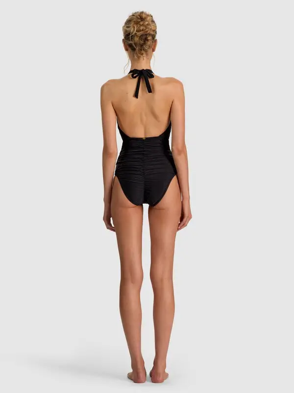 Alice + Olivia A+o X Pq Swim Isabel Halter One-piece