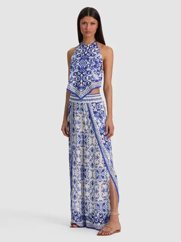 Alice + Olivia Larissa Open Pleat Pant