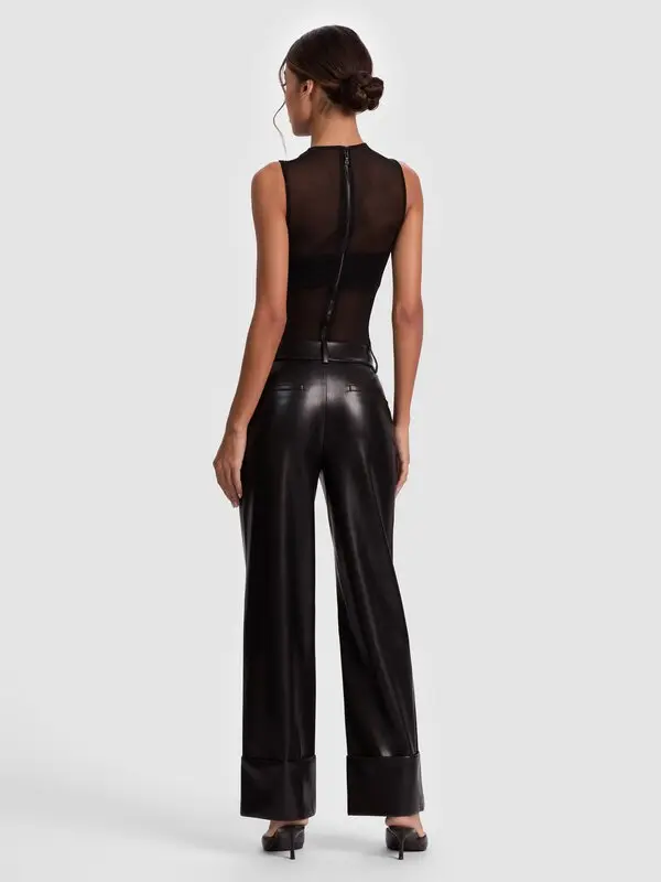 Alice + Olivia Alexander Vegan Ankle Pant