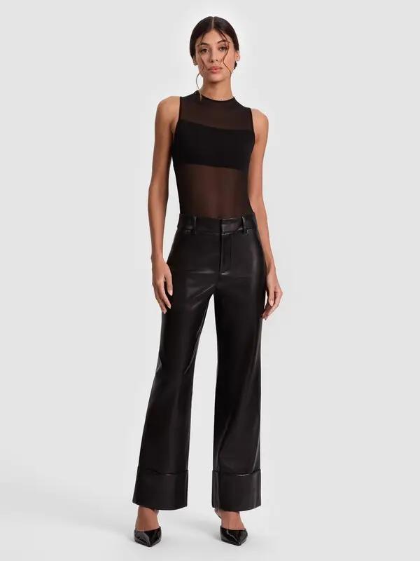 Alice + Olivia Alexander Vegan Ankle Pant