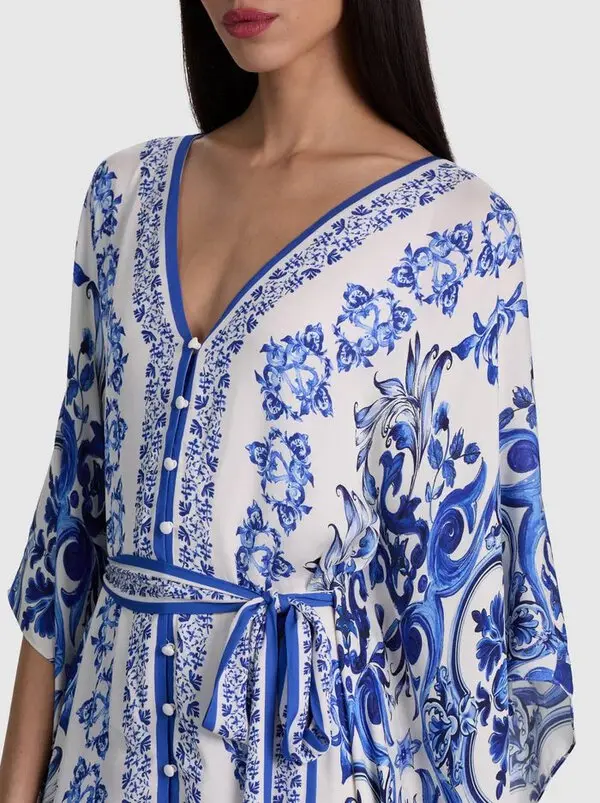 Alice + Olivia Marva Belted Kaftan