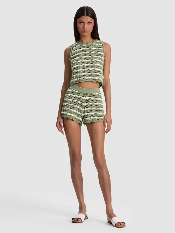 Alice + Olivia Bobbi Pointelle Short