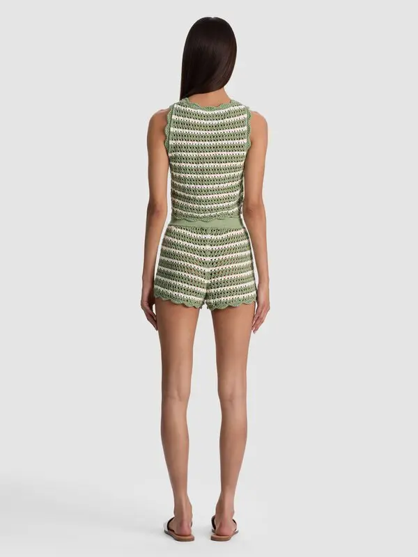 Alice + Olivia Bobbi Pointelle Short