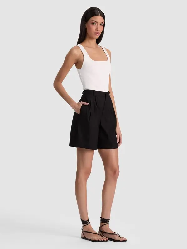 Alice + Olivia Conry Pleated Bermuda Short