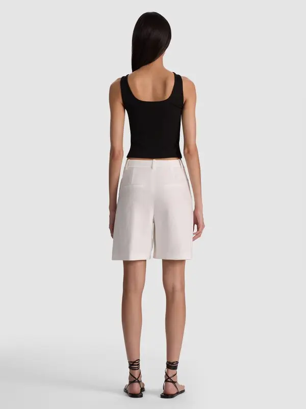 Alice + Olivia Conry Pleated Bermuda Short