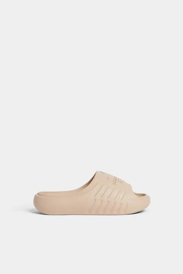 Dsquared2 Canadian Leaf Slides - Beige