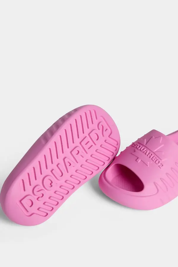 Dsquared2 Canadian Leaf Slides - Pink