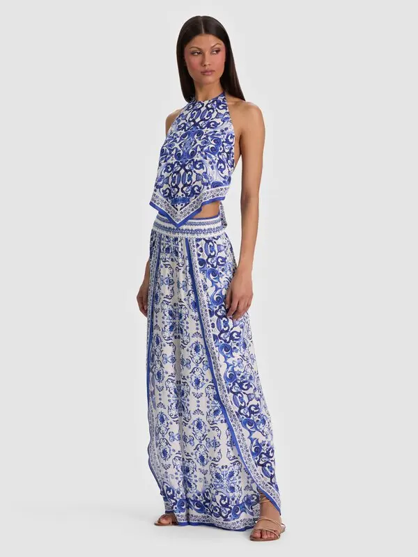 Alice + Olivia Frenchie Handkerchief Halter Top
