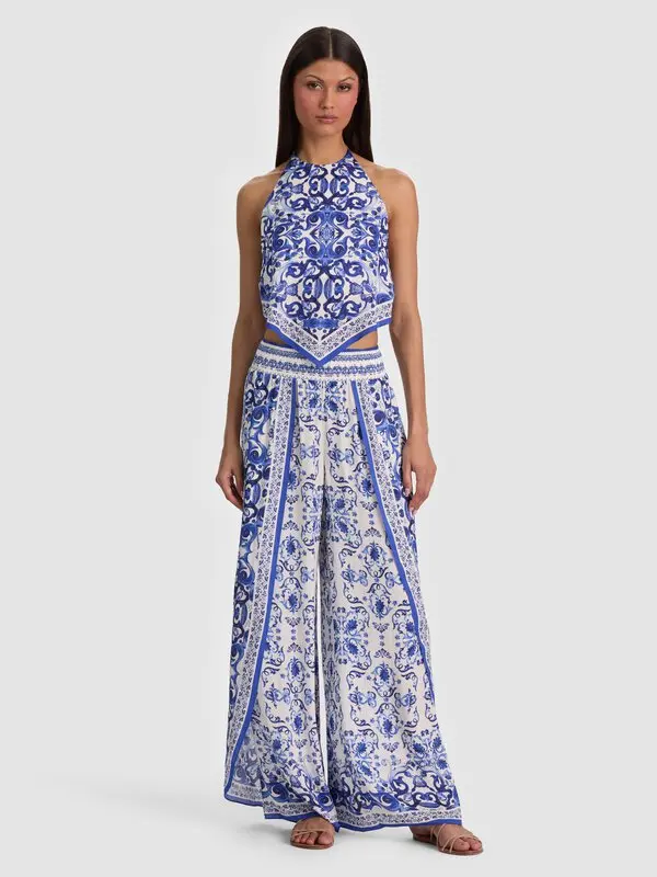 Alice + Olivia Frenchie Handkerchief Halter Top