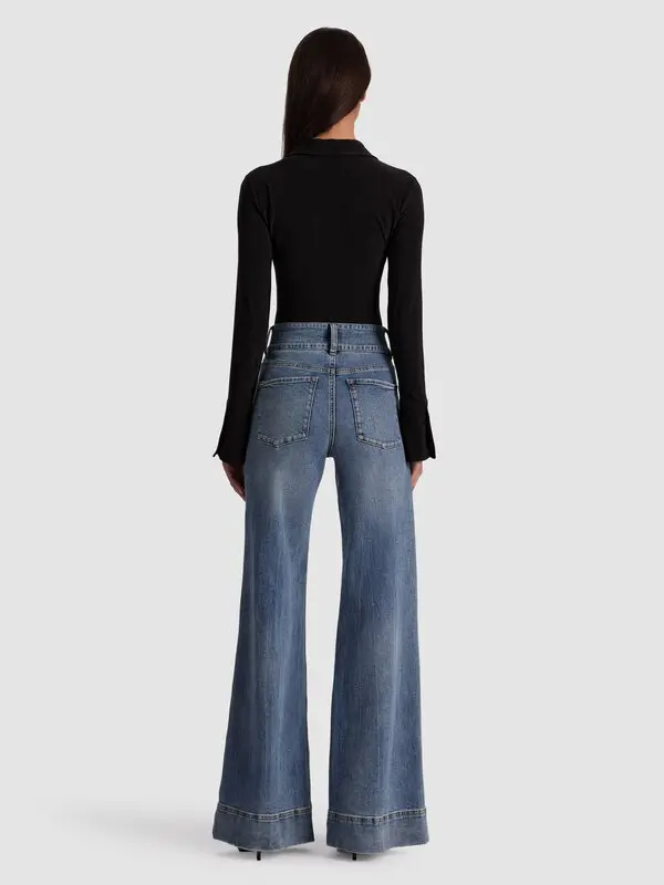Alice + Olivia Freya Button Down Bodysuit