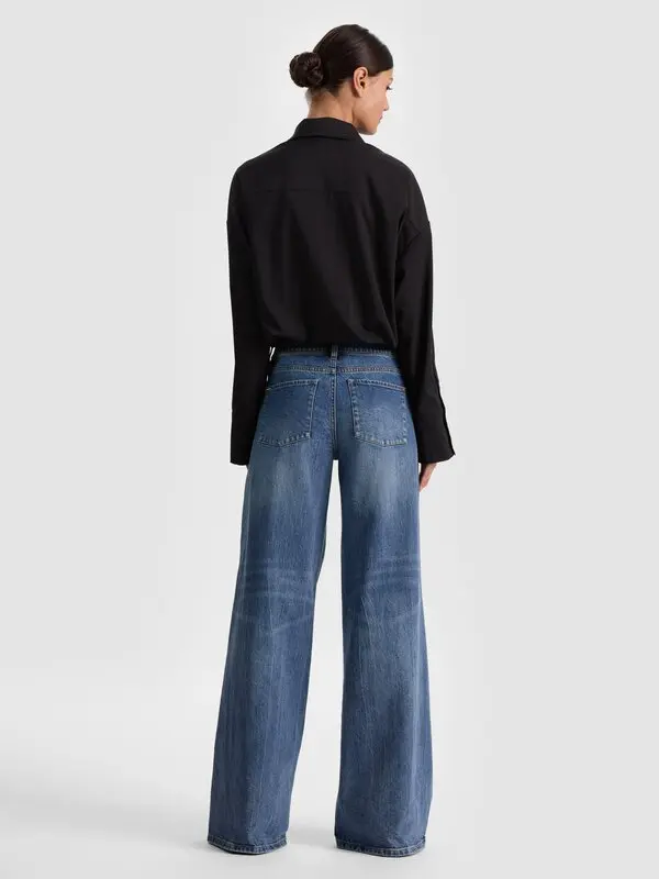 Alice + Olivia Tobie Cinched Button Down