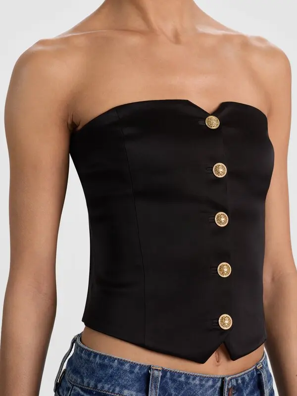 Alice + Olivia Kelcey Strapless Vest
