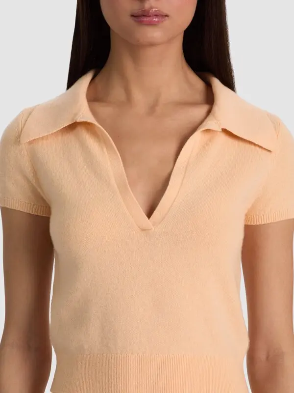 Alice + Olivia Andi Cashmere Polo