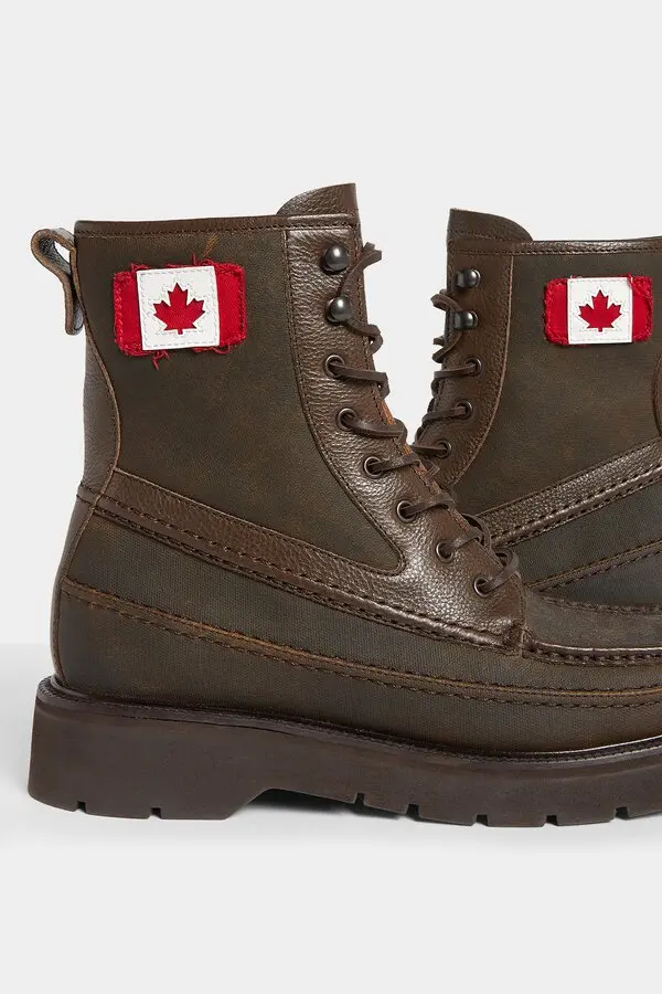 Dsquared2 Canadian Flag Ankle Boots