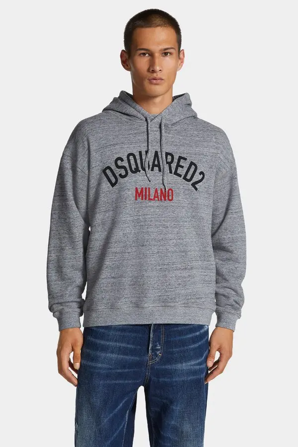 Dsquared2 Wash Relax Fit Logo Hoodie