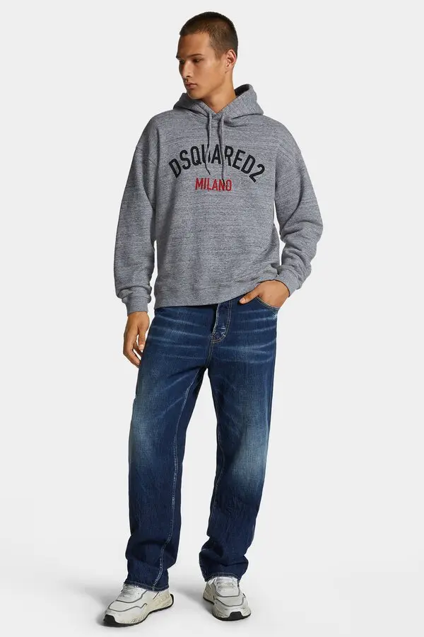 Dsquared2 Wash Relax Fit Logo Hoodie
