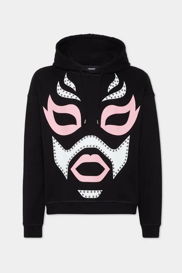 Dsquared2 Wash Relax Fit Mask Hoodie