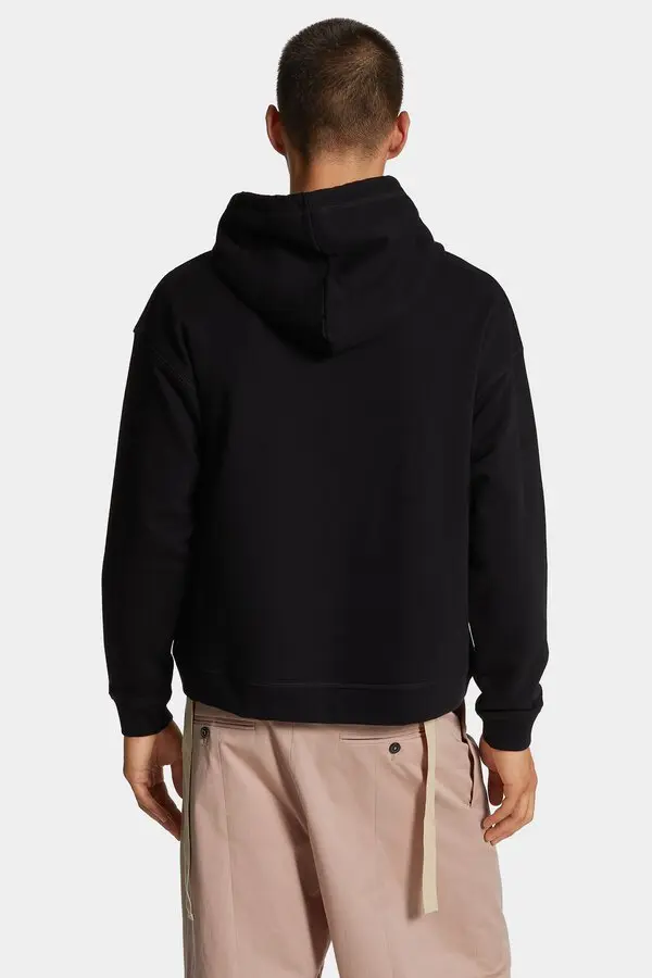 Dsquared2 Wash Relax Fit Mask Hoodie