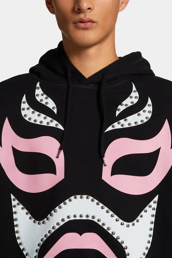 Dsquared2 Wash Relax Fit Mask Hoodie