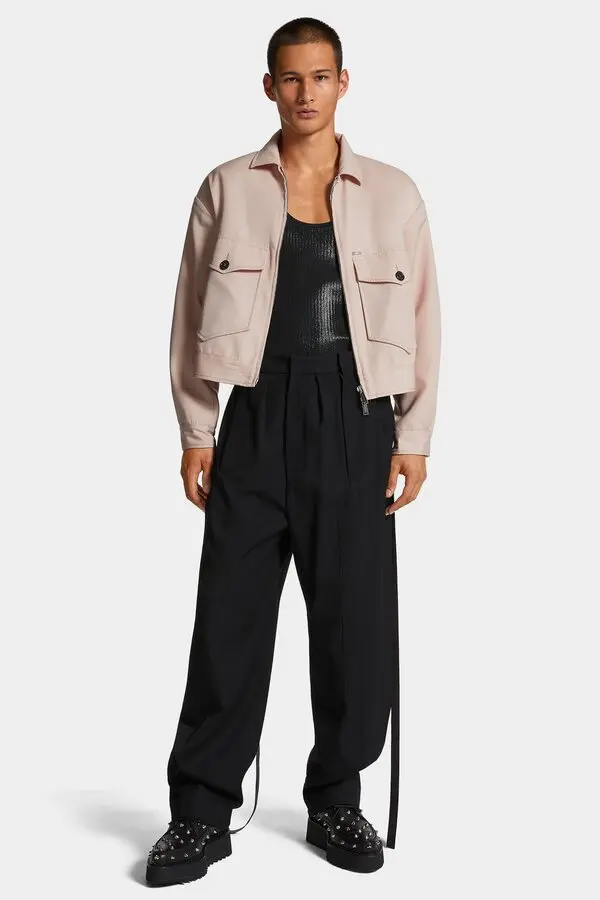 Dsquared2 Coated Ribbed Knit Top