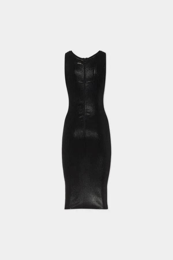 Dsquared2 Shimmer Knit Midi Dress