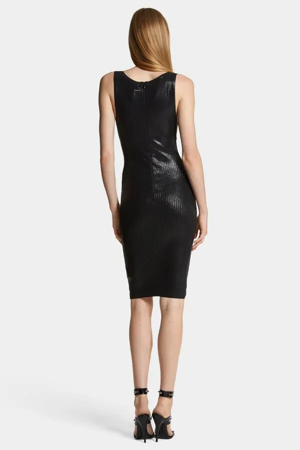 Dsquared2 Shimmer Knit Midi Dress