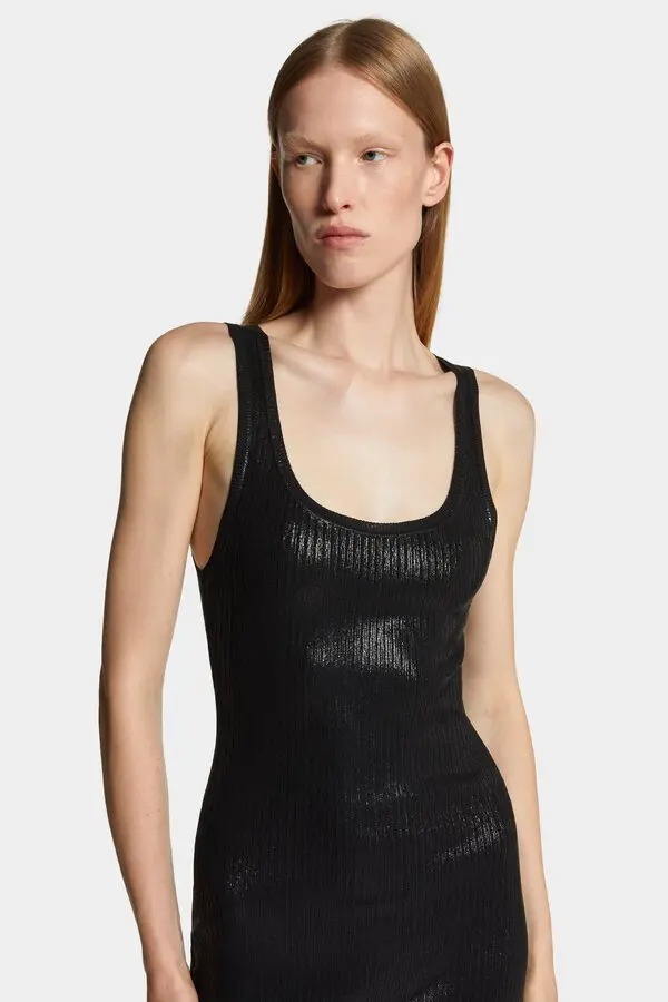 Dsquared2 Shimmer Knit Midi Dress