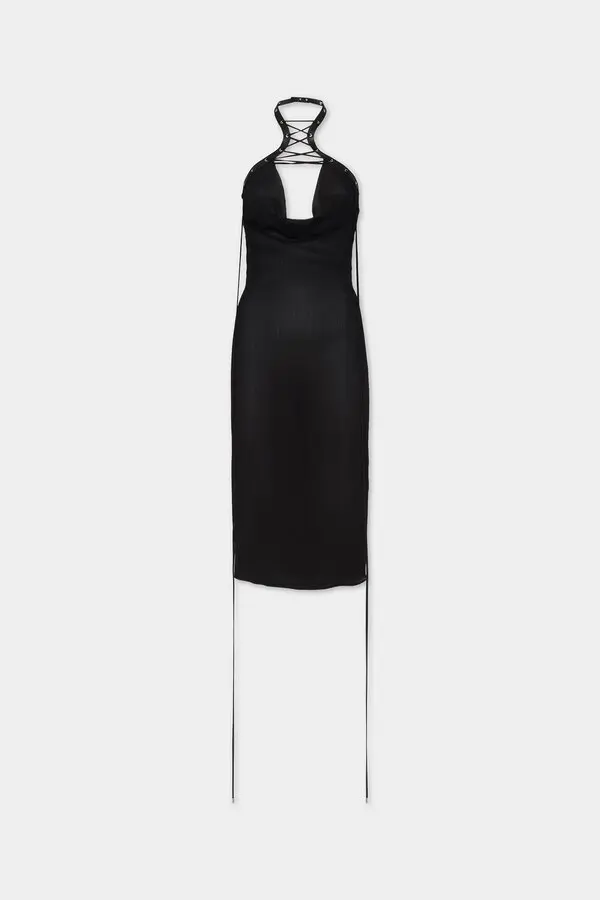 Dsquared2 Lace Up Dress - Black