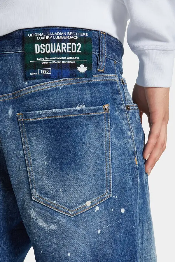 Dsquared2 Light Heritage Wash Marine Shorts