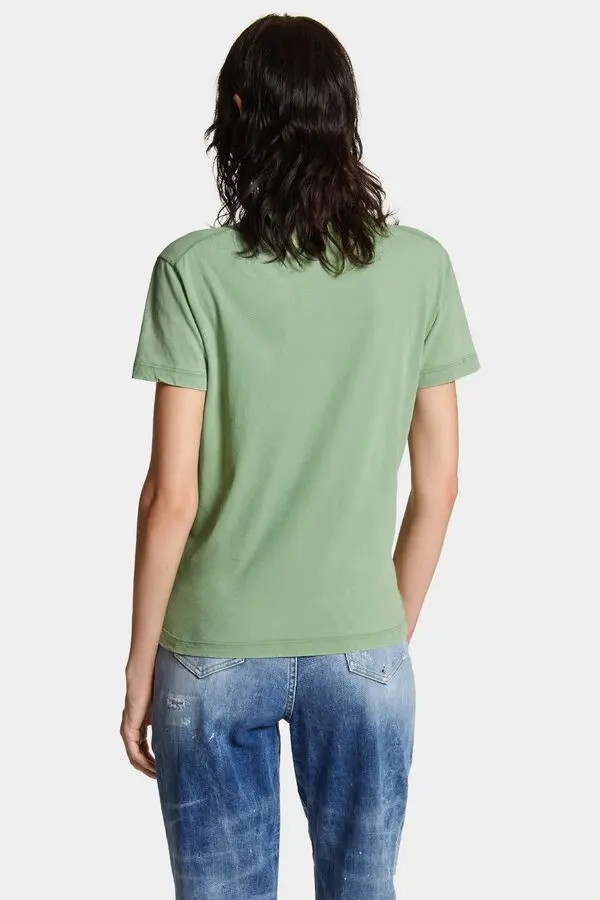 Dsquared2 White Fade Just Right Fit Handwritten Logo T-shirt