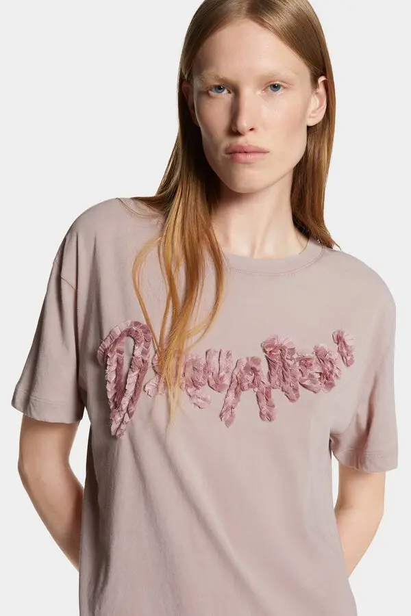 Dsquared2 White Fade Breezy Fit T-shirt