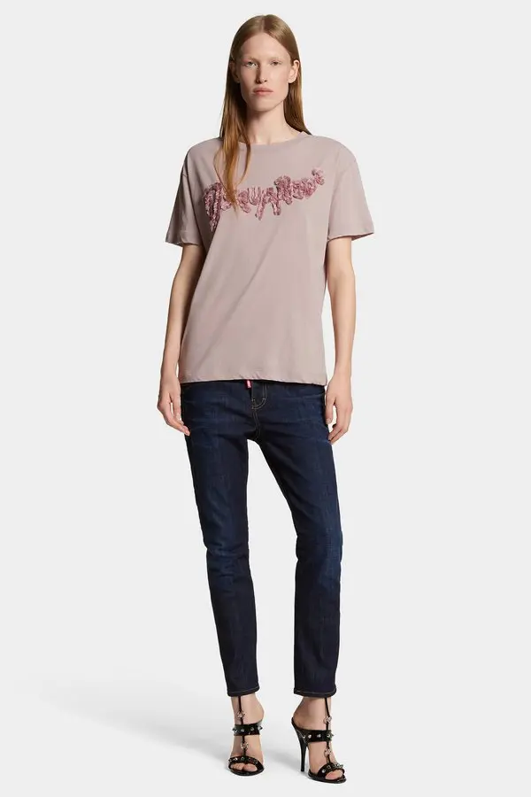 Dsquared2 White Fade Breezy Fit T-shirt