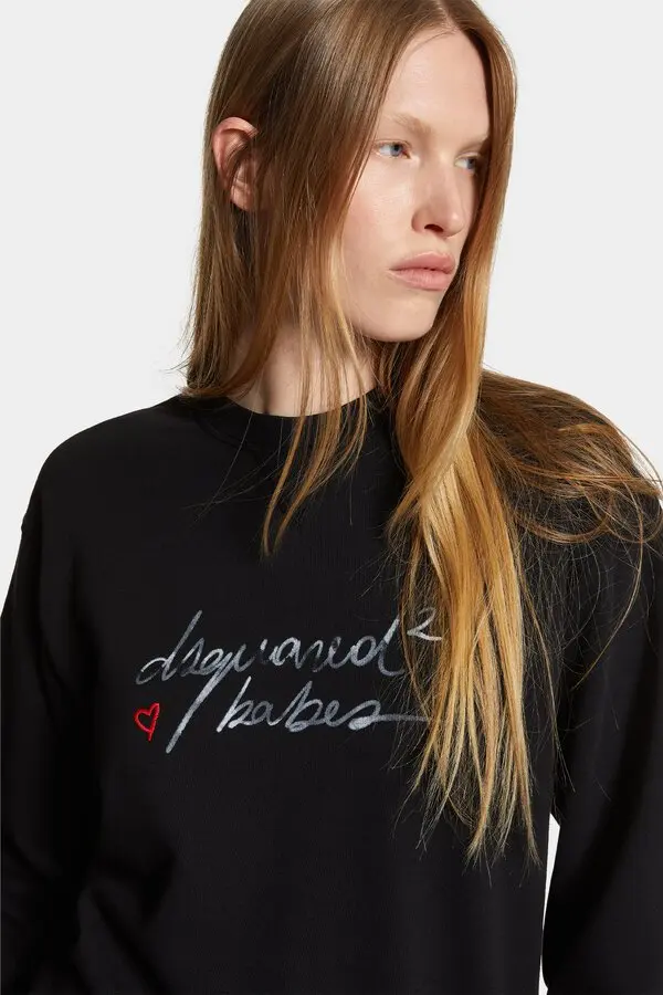 Dsquared2 Dyed Just Right Fit Babes Sweatshirt