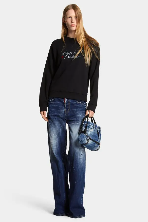 Dsquared2 Dyed Just Right Fit Babes Sweatshirt