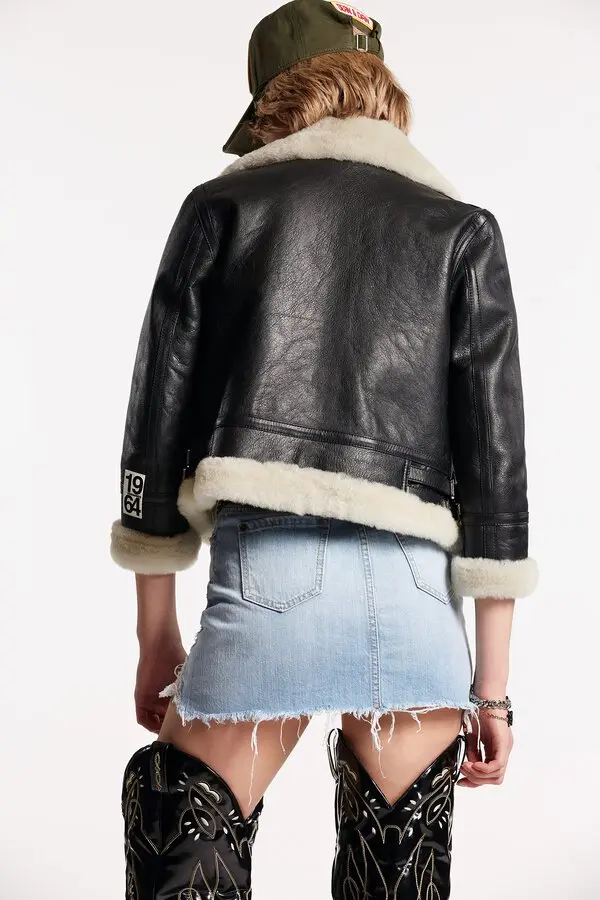 Dsquared2 Americana Shearling Kaban