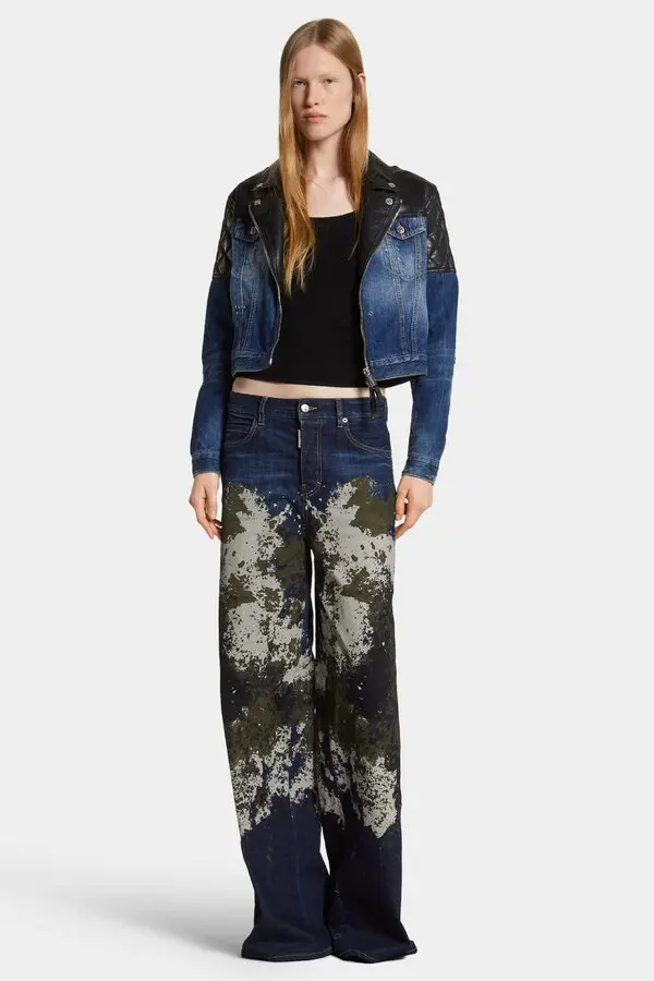Dsquared2 Butch Denim Hybrid Jean Jacket