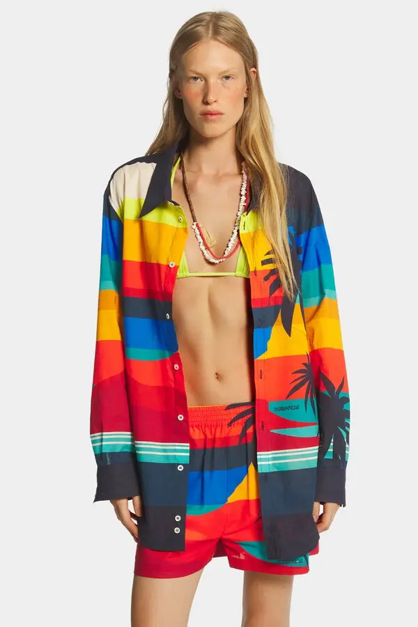 Dsquared2 Summer Lovers Sunset Shirt