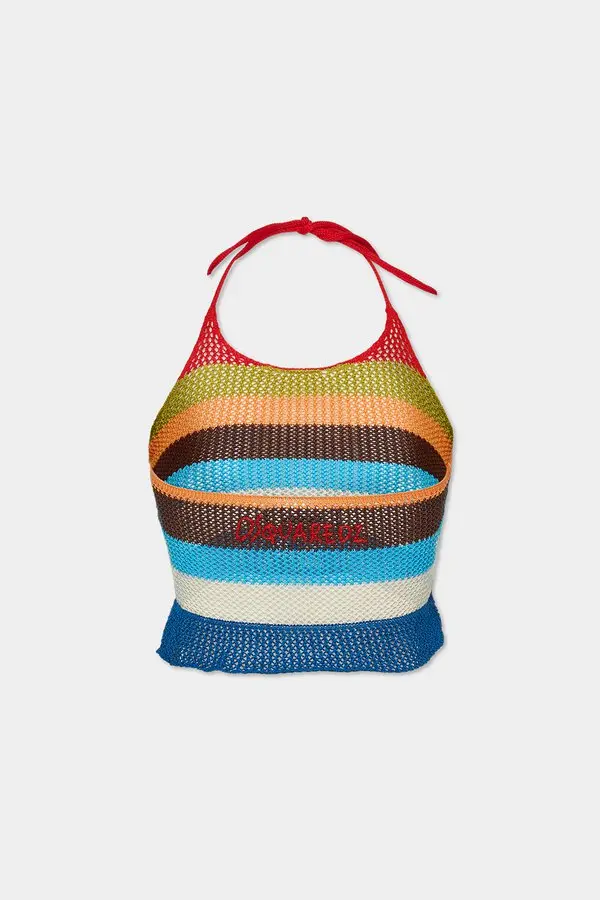 Dsquared2 Summer Lovers Knit Halter Neck Top